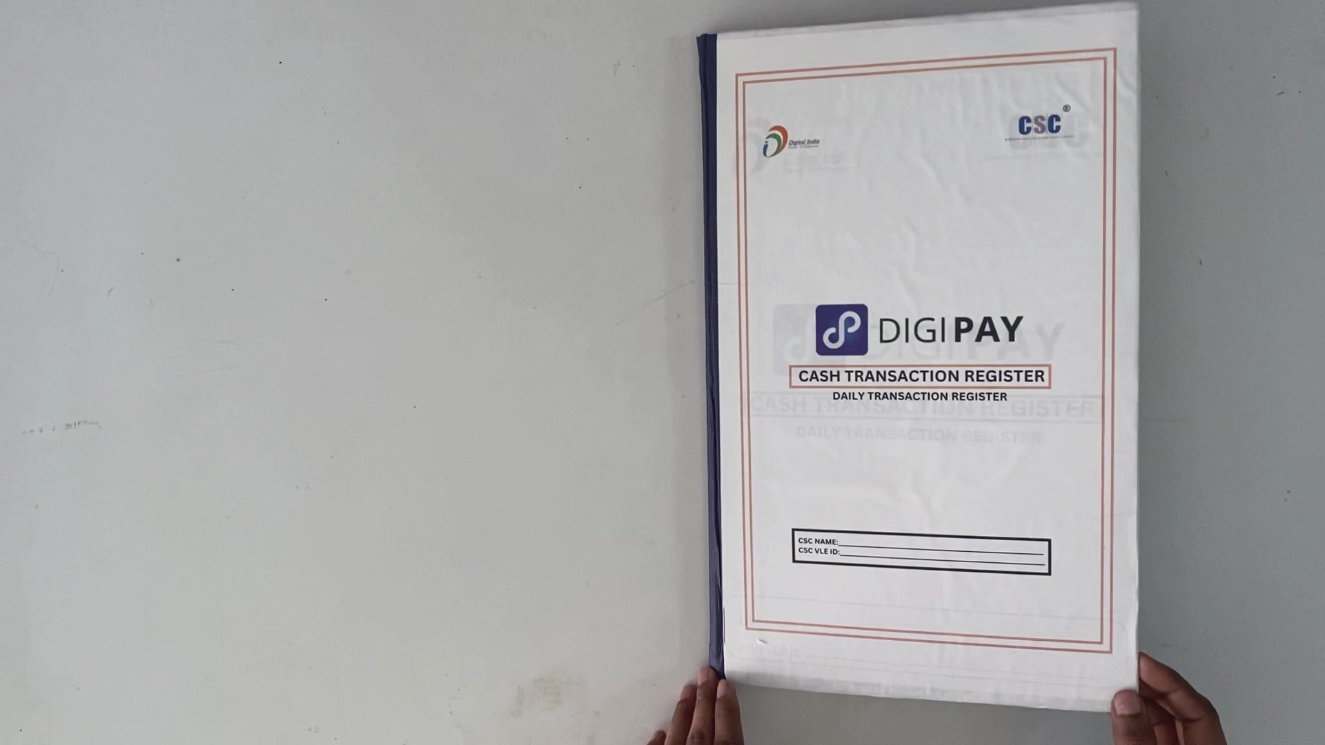 CSC Digipay Daily Cash Transaction Register Book 200 Pages – Hellokart.com
