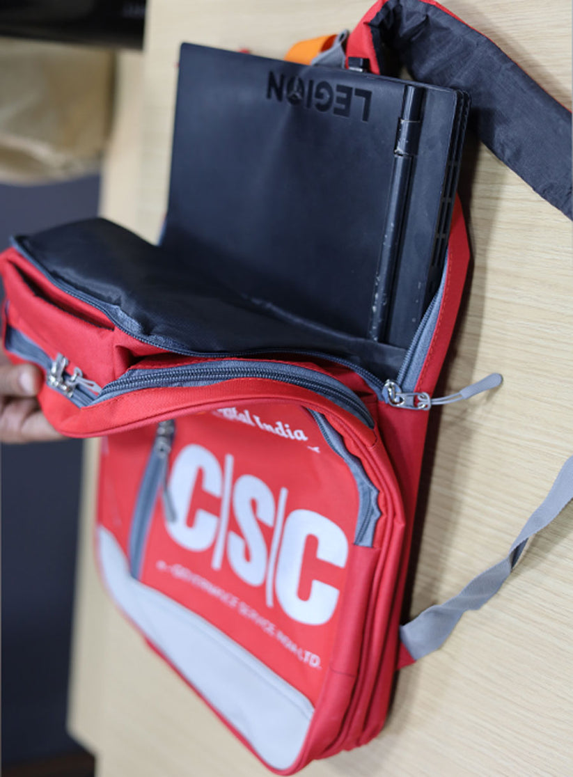 CSC VLE Laptop Bag Digital India CSC Operator Bag – Hellokart.com